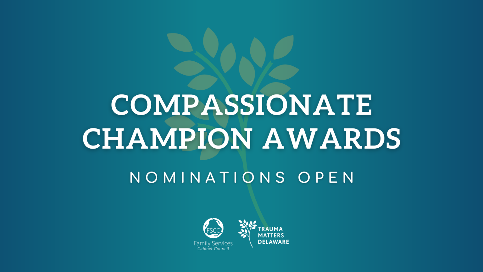 Nominations Open for State of Delaware Compassionate Champion Awards