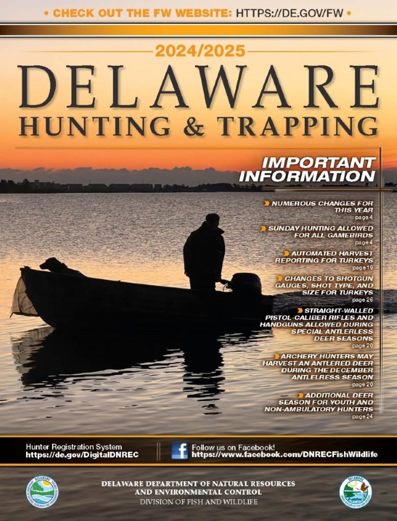 DNREC Announces Arrival of 2024/25 Delaware Hunting and Trapping Guide